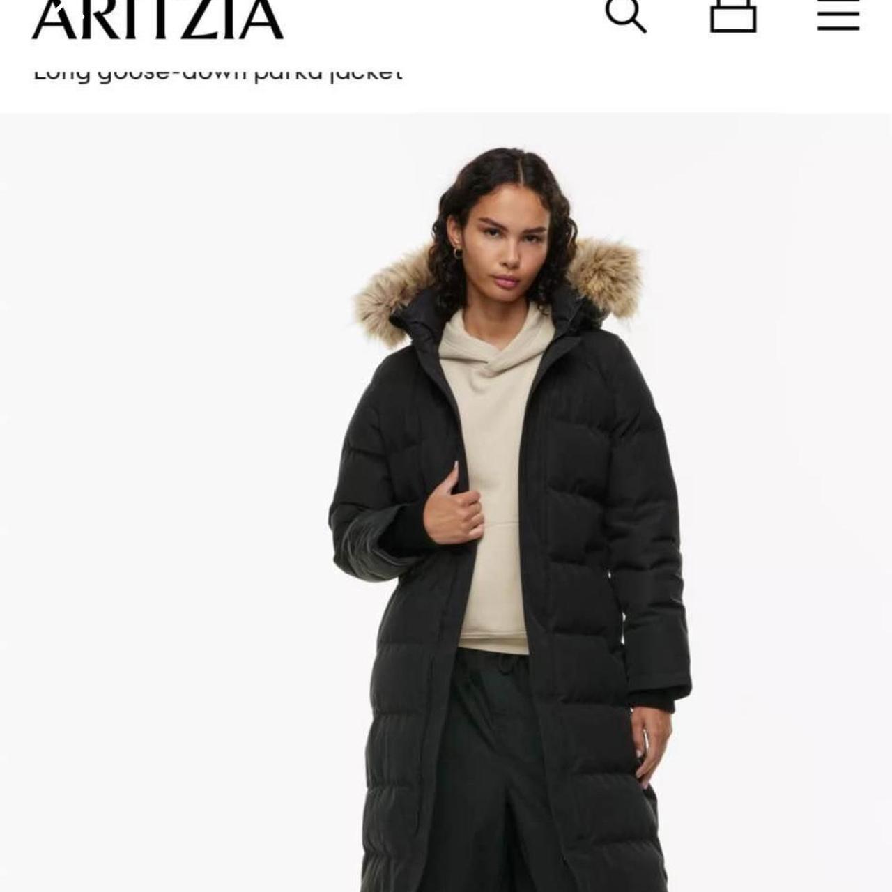 Winter jacket Aritzia the powder parka long Great... - Depop
