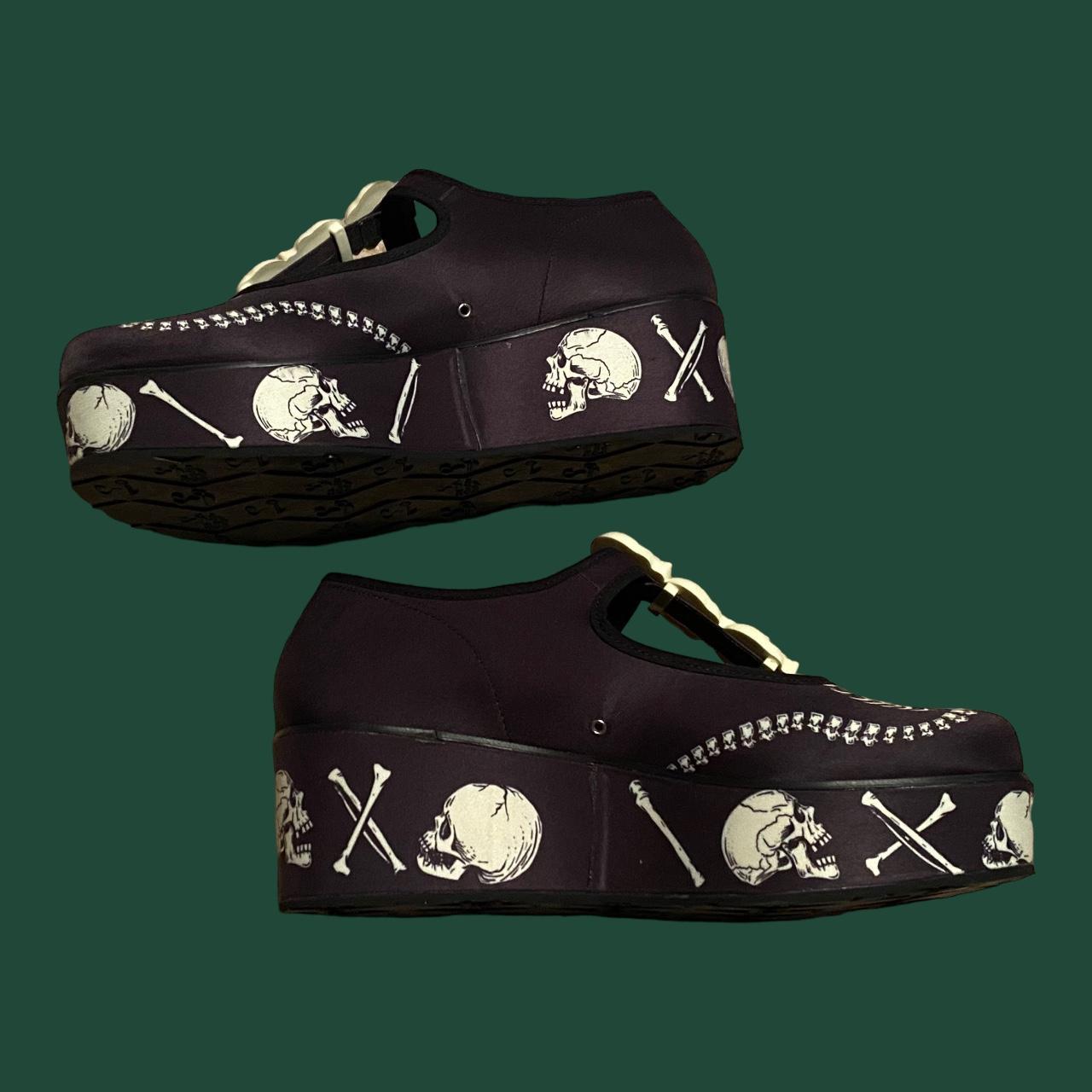 Goth Skeleton Mary Jane Platforms ☠️ Features an... - Depop