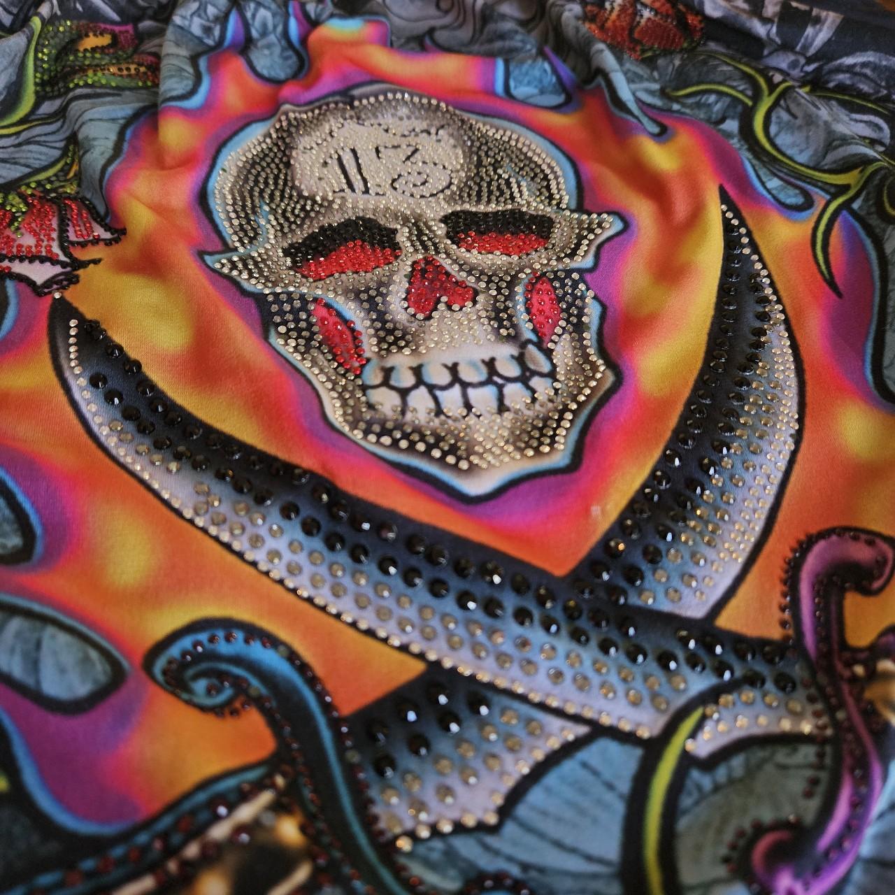 RARE ED HARDY by christian audigier Dress Skull 13... - Depop