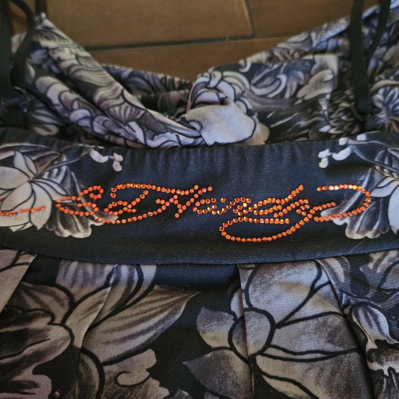 RARE ED HARDY by christian audigier Dress Skull 13... - Depop