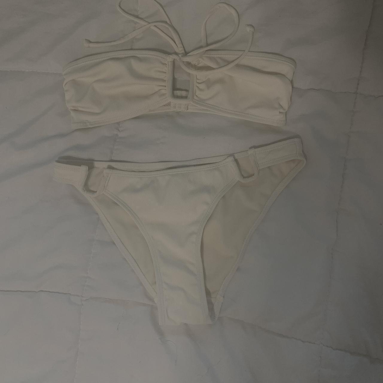 Primark Women's Cream and White Bikinis-and-tankini-sets | Depop