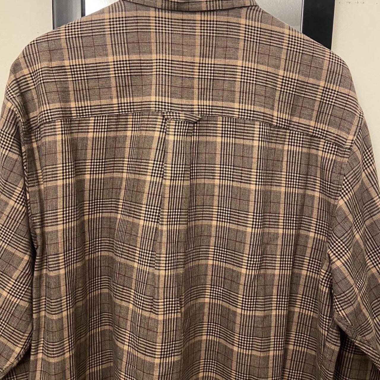 Large Beige/Brown Pendleton! Minor hole on the left... - Depop