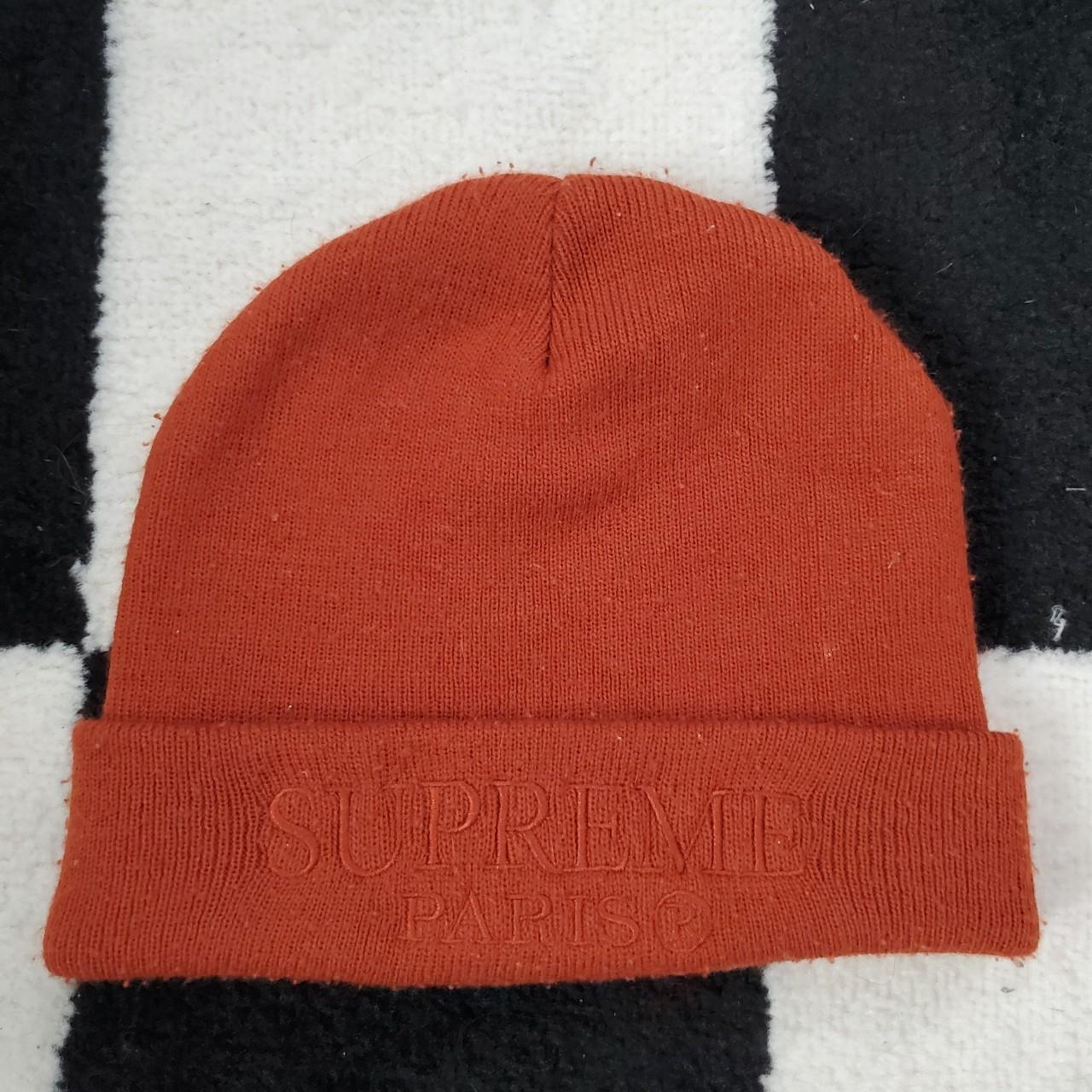 Supreme Paris Beanie orange Nice color Works It's... - Depop