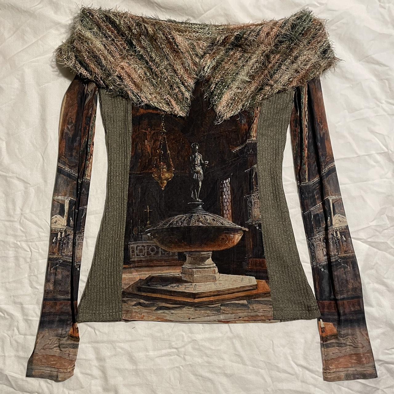 * Michicat | Vintage Style Oil Painting Print... - Depop