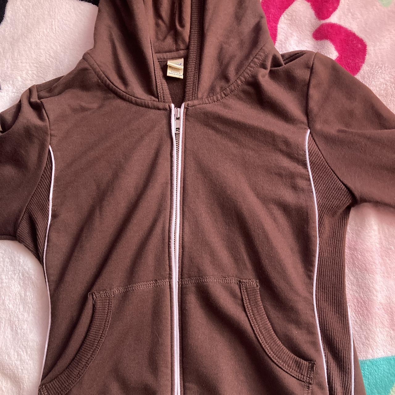 Vintage brown Kavio zip up (form fitting)... - Depop