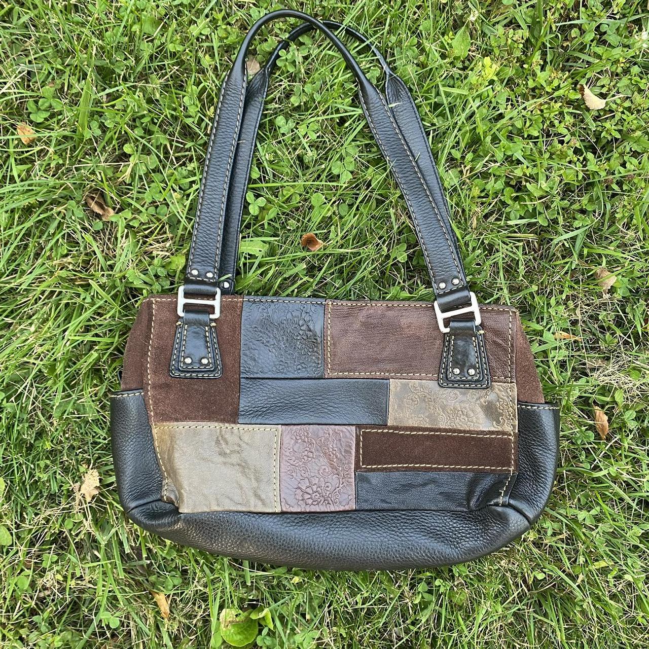 Vintage fossil patchwork bag Perfect condition... - Depop
