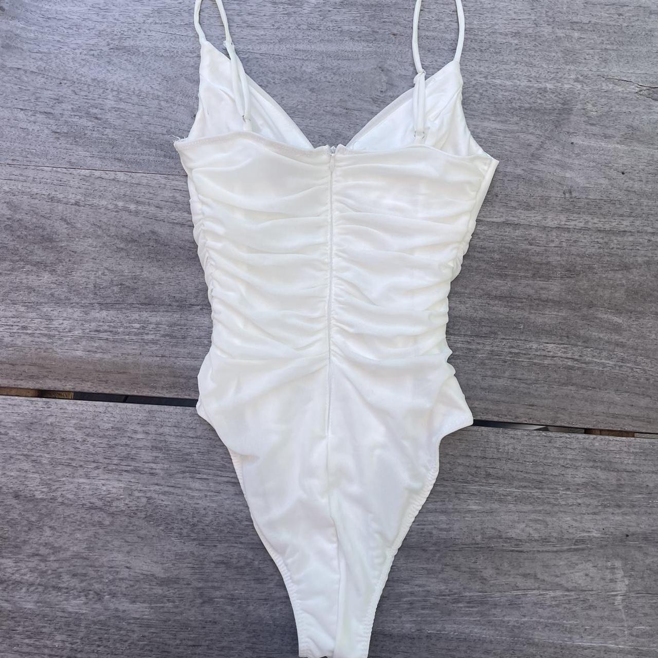Princess Polly Women's White Bodysuit | Depop