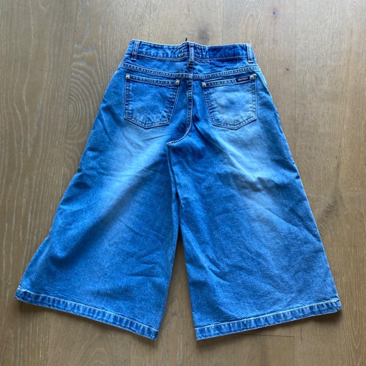 Vintage Wide Leg Jorts Womens Size XS - very small... - Depop