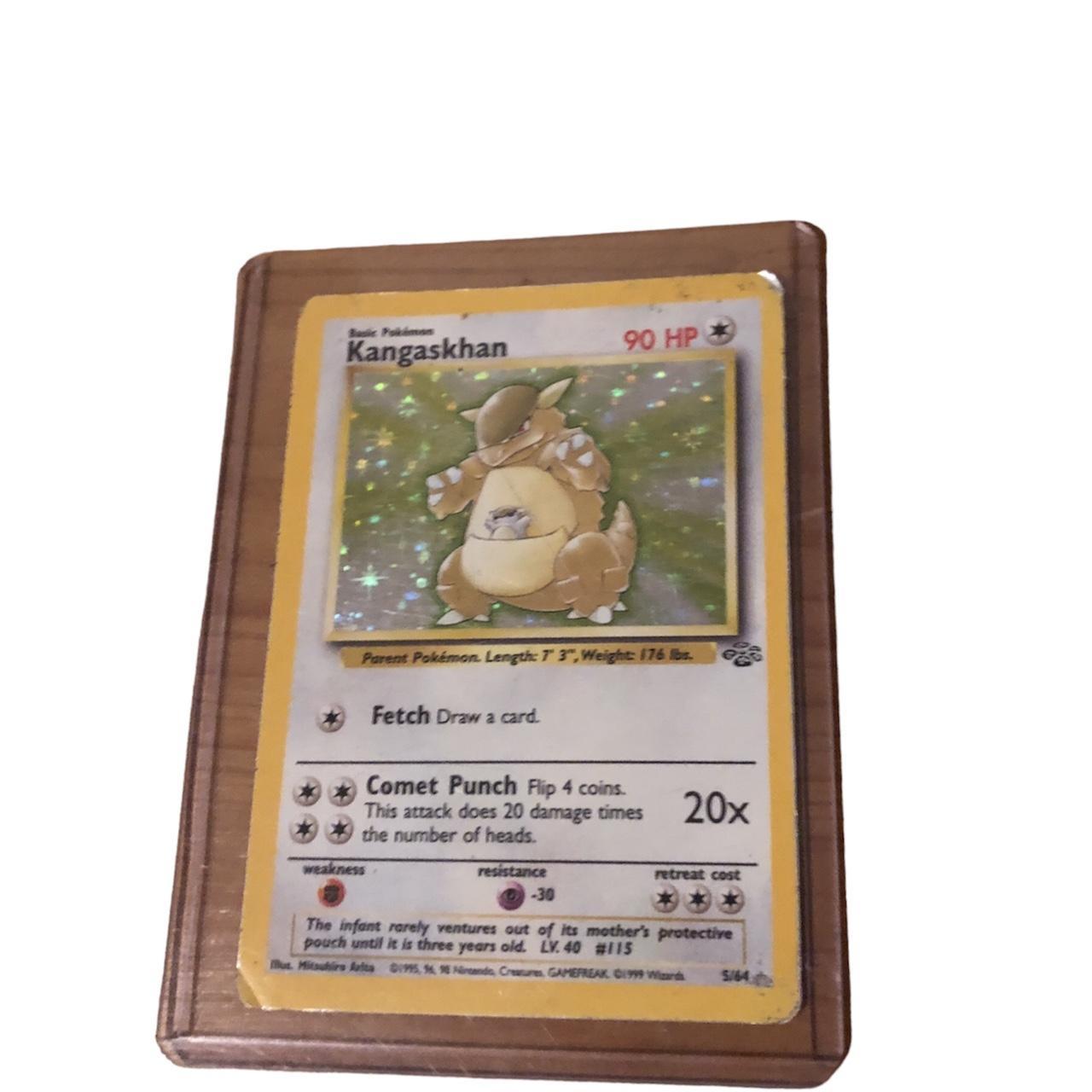 Holo Rare Shiny Kangaskhan Pokemon trading card... - Depop