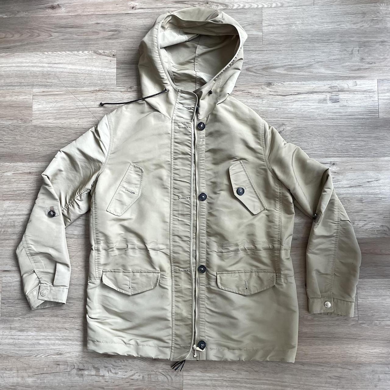 Massimo Dutti beige rain jacket Free US... - Depop