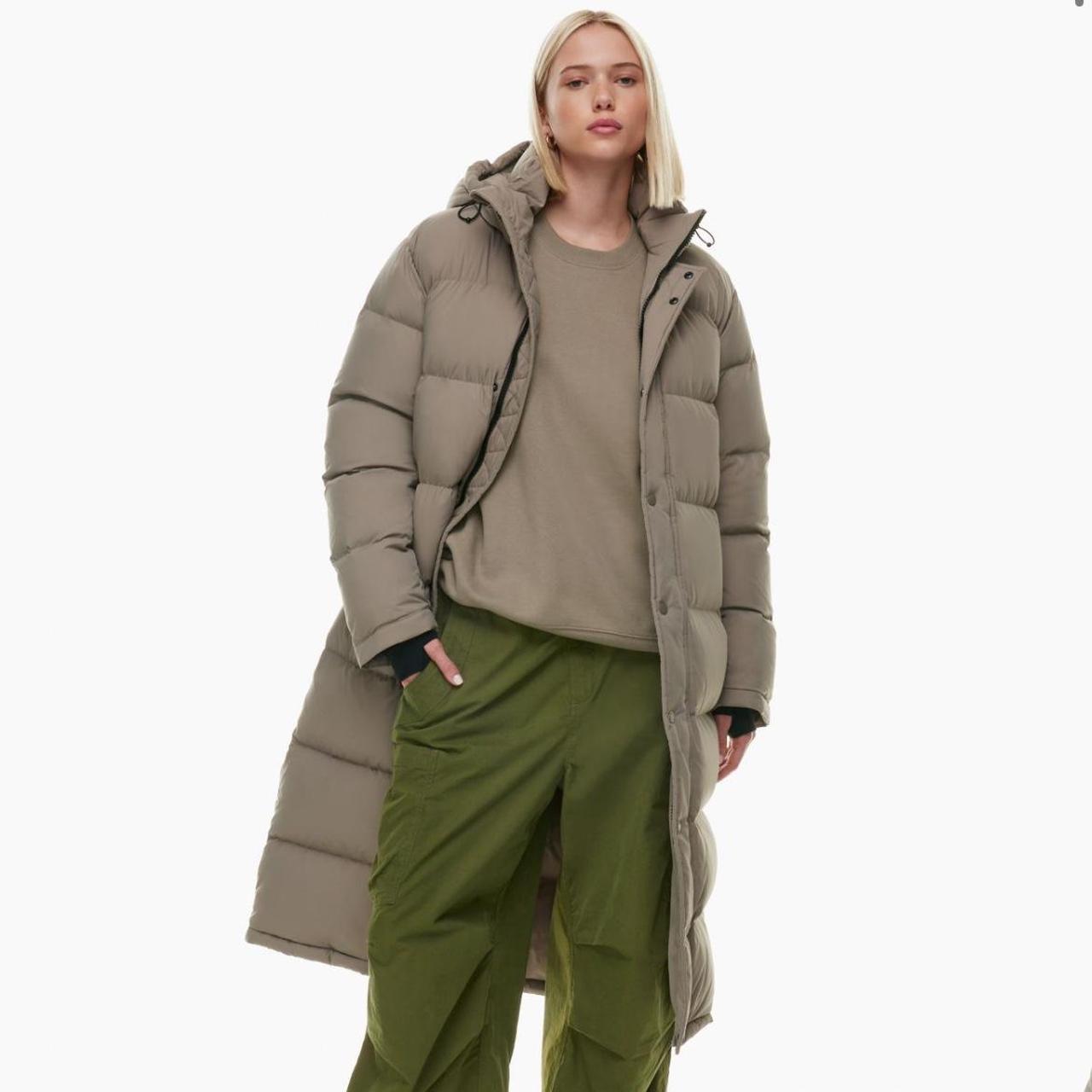 Aritzia super puff long puffer coat size M Color:... - Depop
