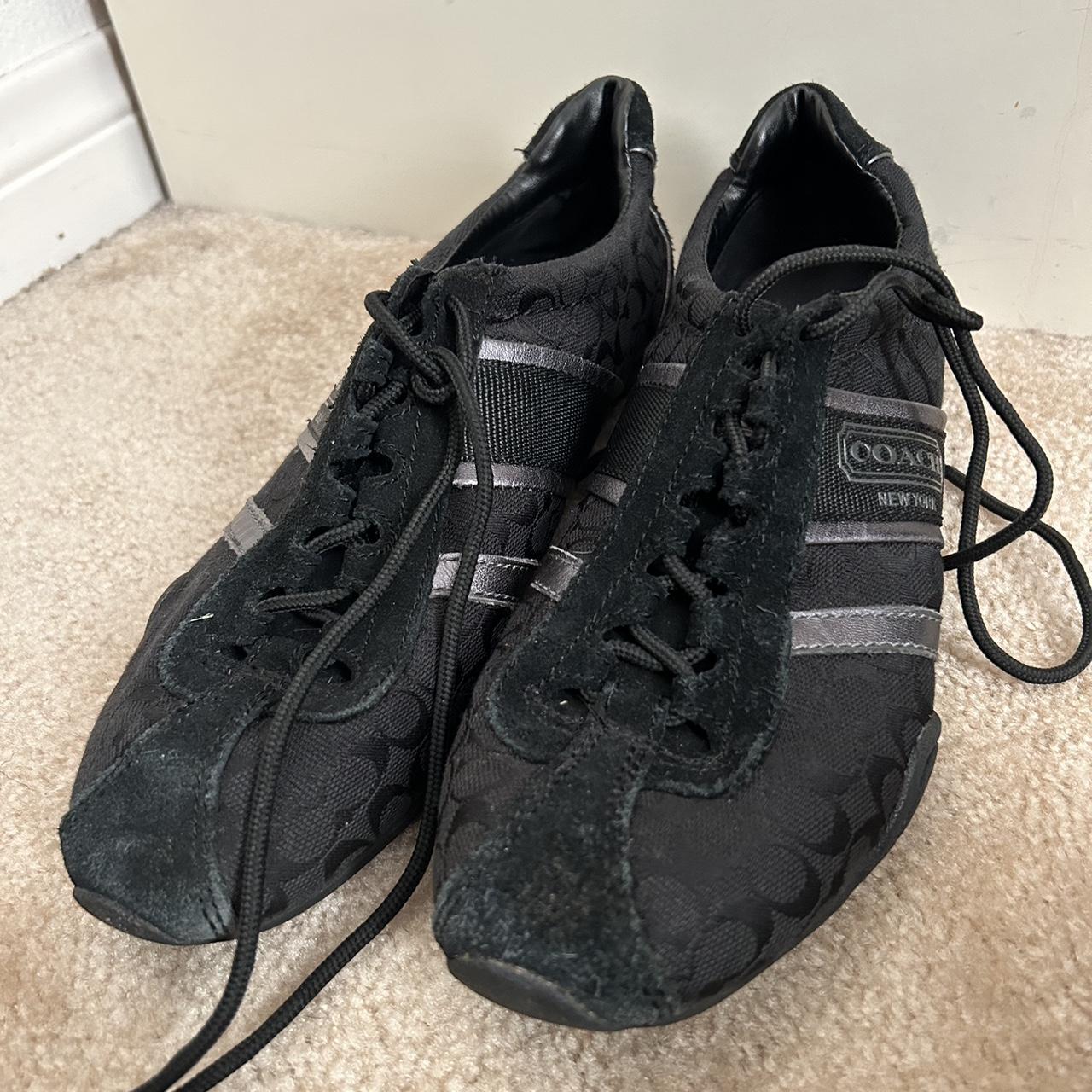 Black Coach Trainers Sneakers - Depop