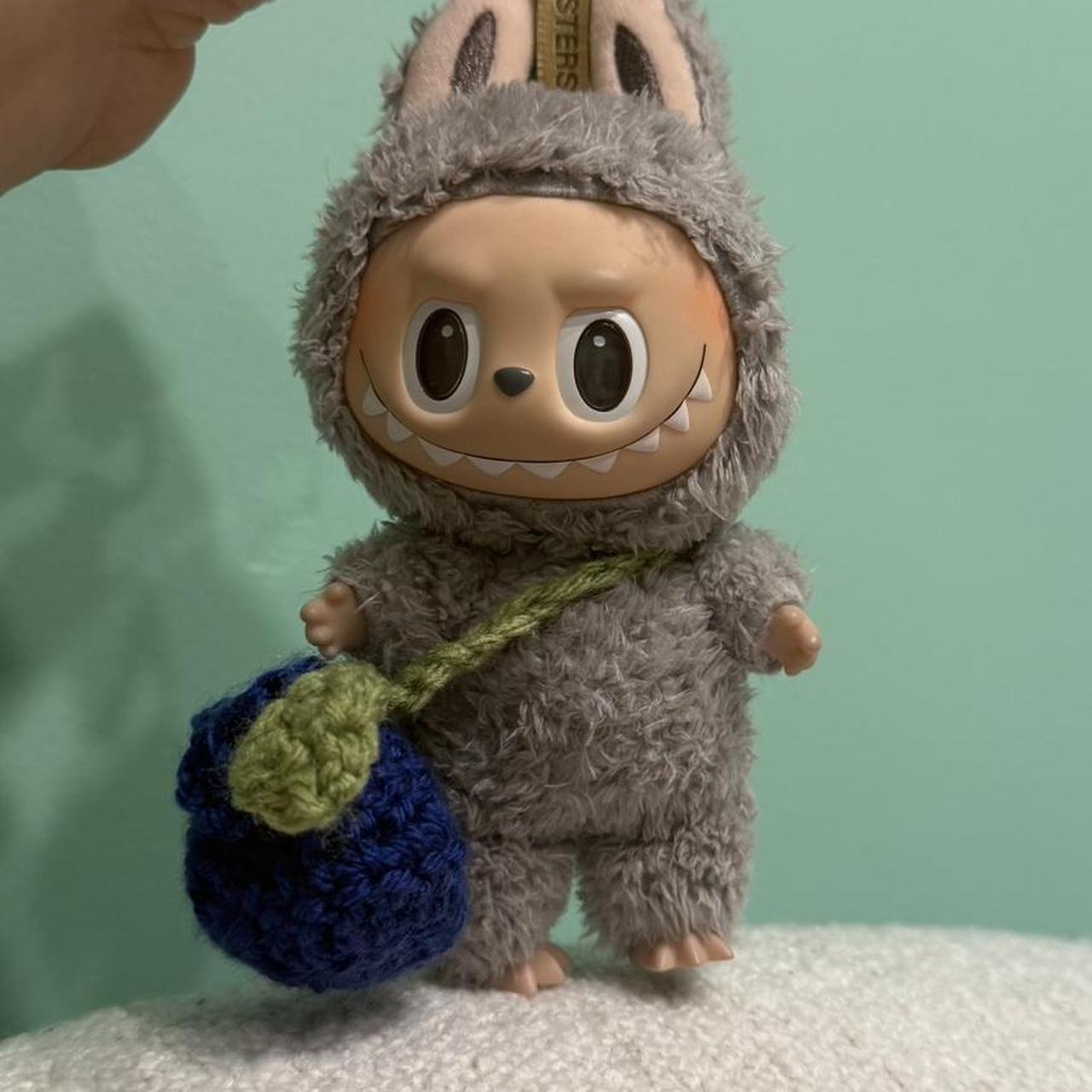 Blueberry labubu purse so they can carry their... | Depop