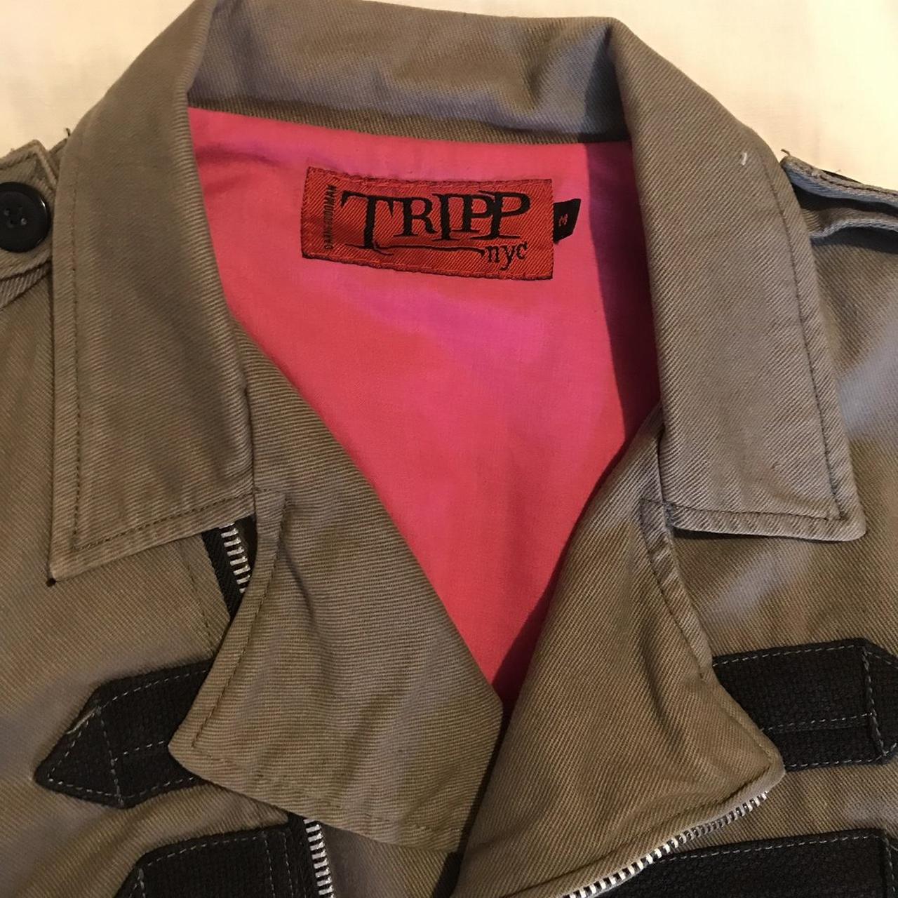 Khaki Tripp NYC Jacket Pre loved, never worn Size... - Depop
