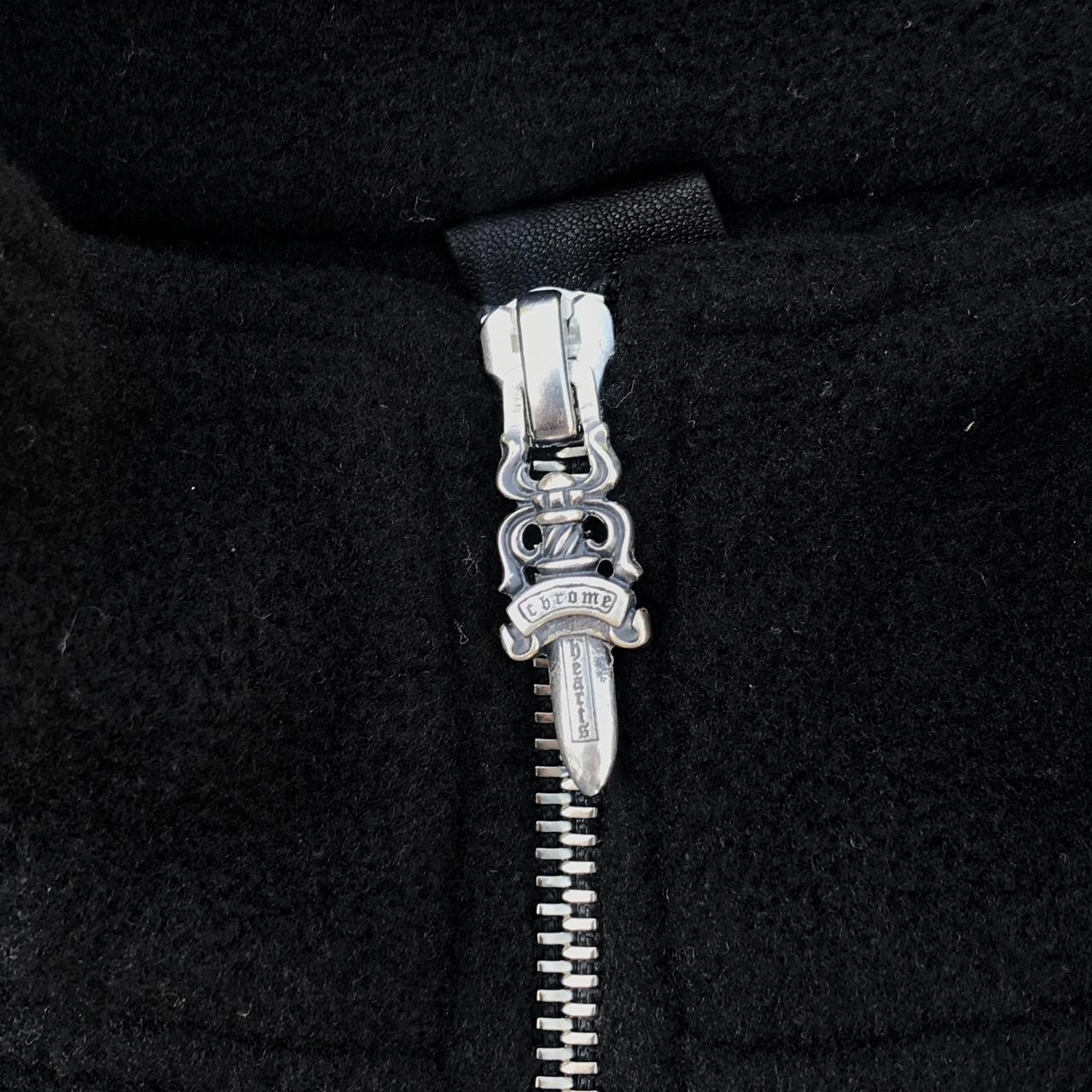 Chrome Hearts fleece jacket Brand new Silver... - Depop