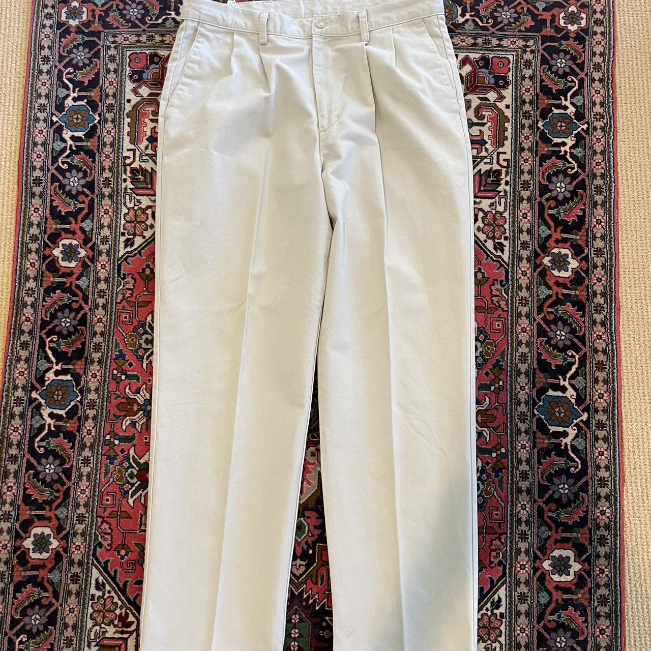 Vintage Double Pleated Dockers... - Depop