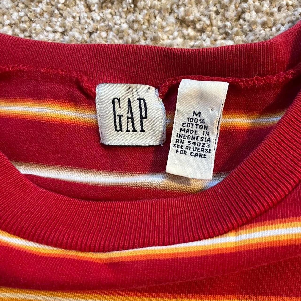 VINTAGE GAP STRIPED T-SHIRT - Depop