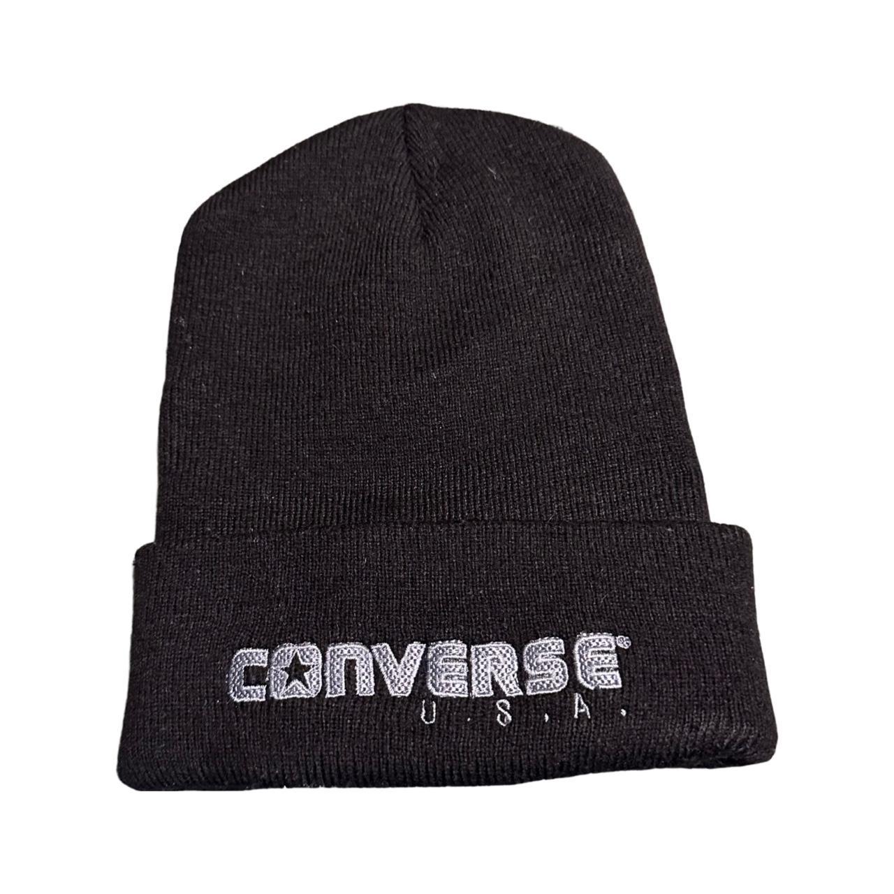 Converse Men's Black and White Hat | Depop
