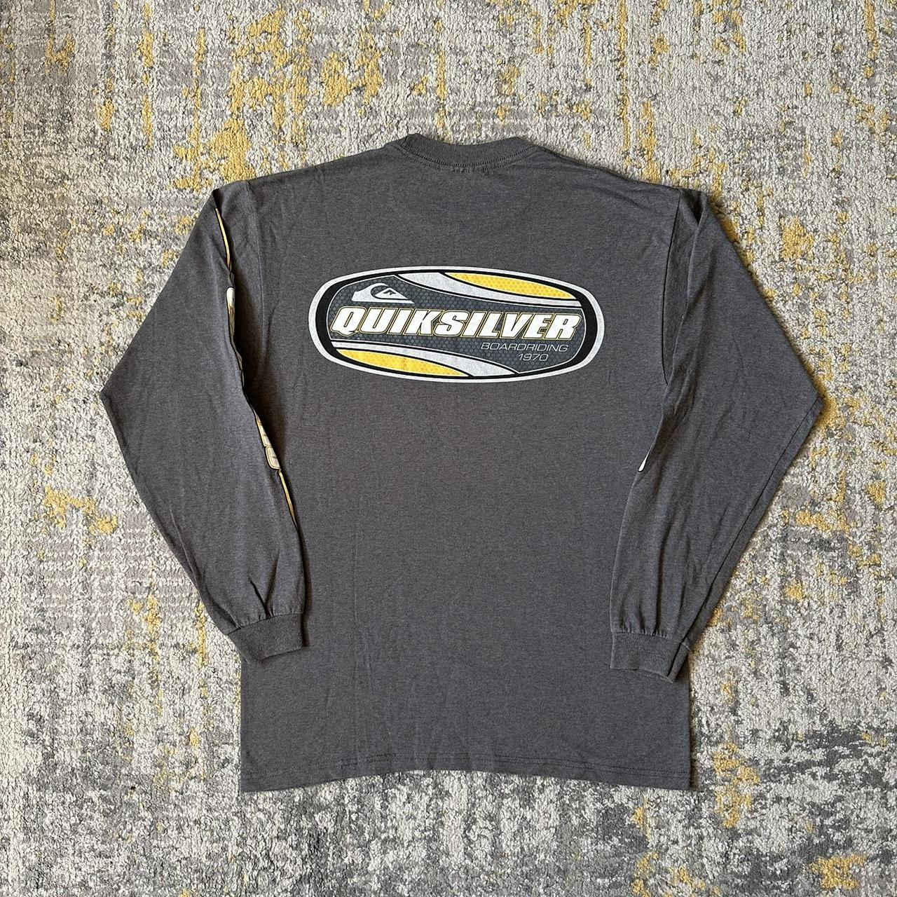 Vintage 90s Quiksilver Board Riding Long Sleeve Surf... - Depop