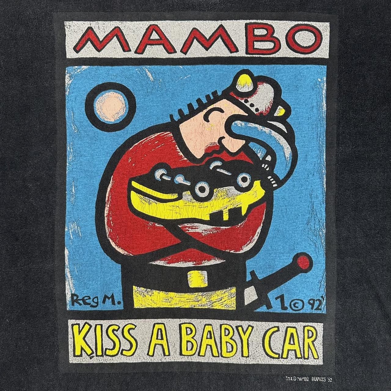 Vintage Rare 90s Mambo ‘Kiss a Baby Car’ Reg... - Depop