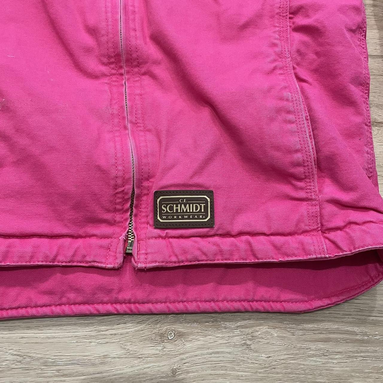 - Pink Schmidt Workwear jacket - Size womens large,... - Depop