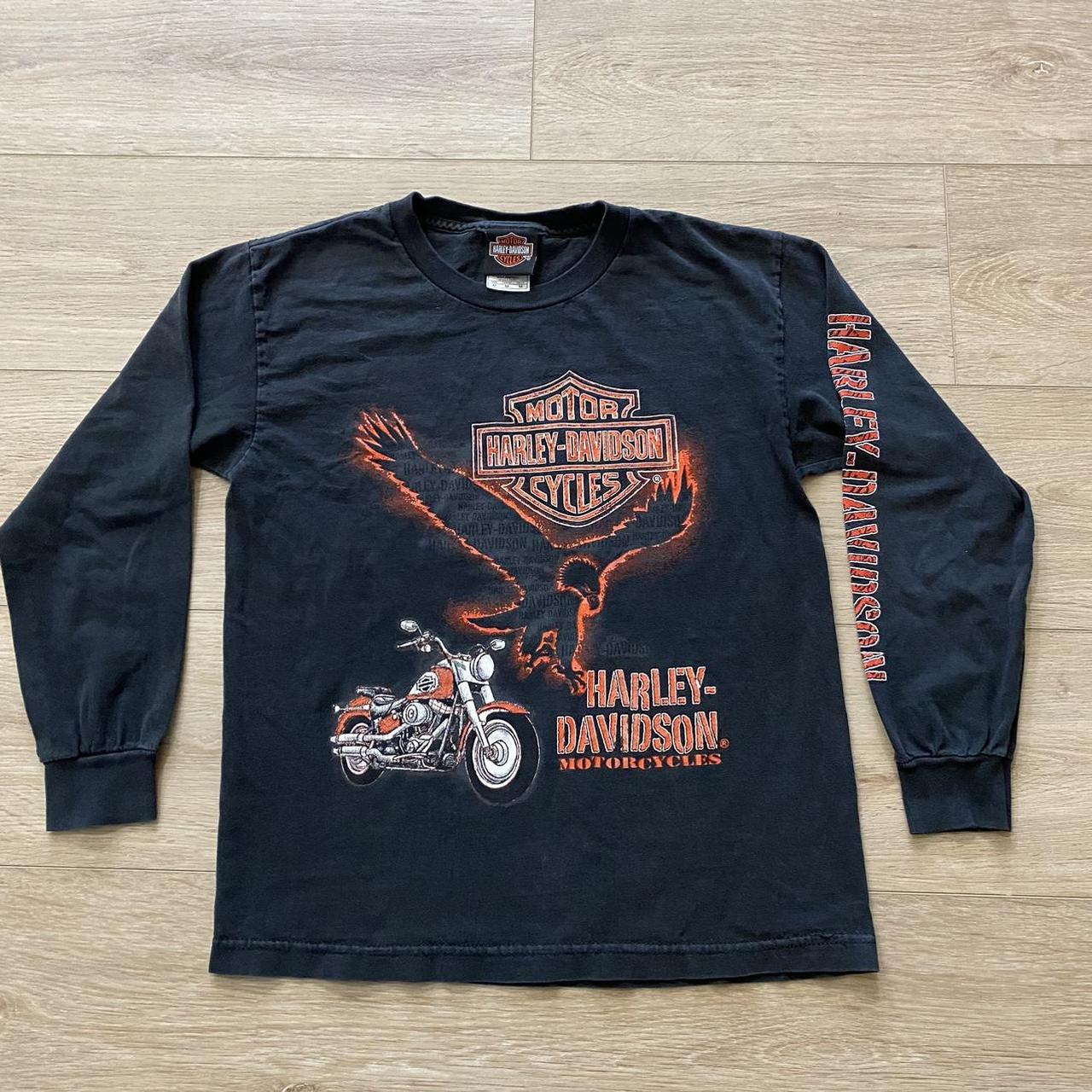 kids Harley Davidson shirt Size Medium, might fit... - Depop