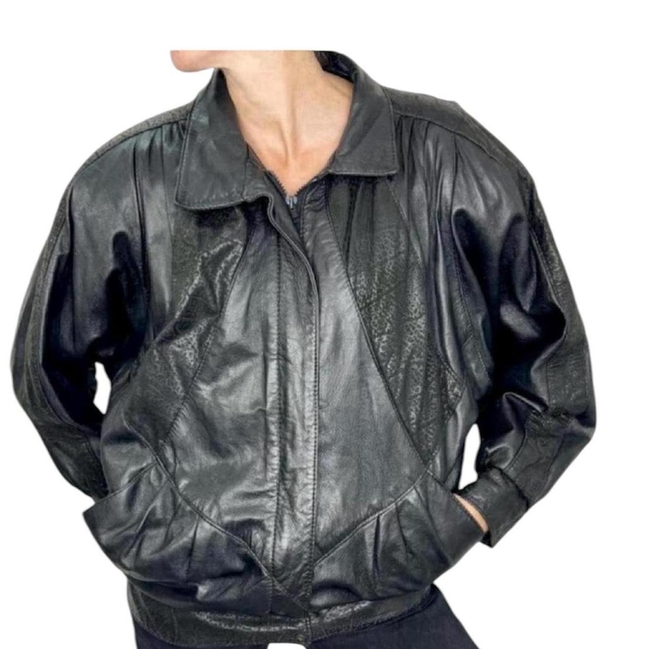 Vintage leather jacket by Dimitri Leather and made... - Depop