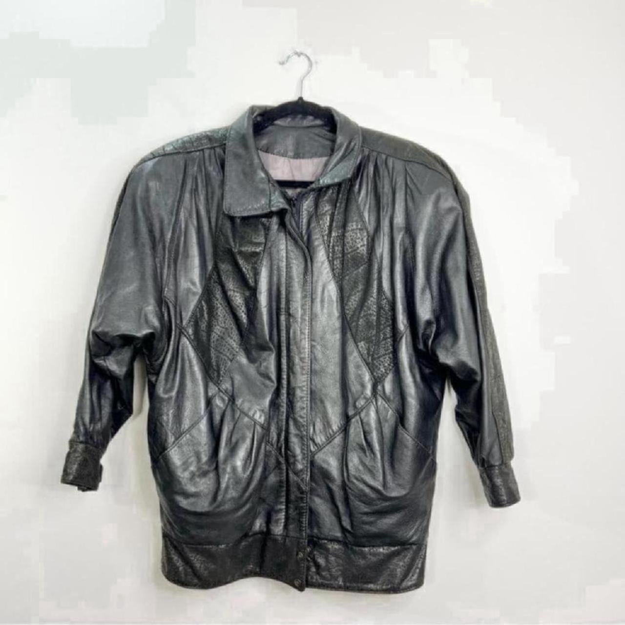 Vintage leather jacket by Dimitri Leather and made... - Depop