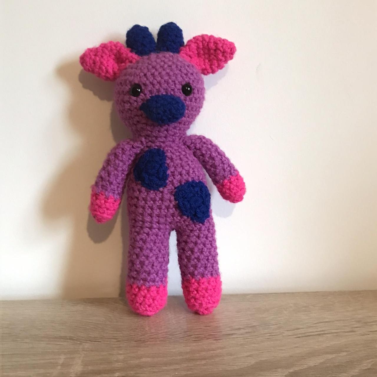 Crochet Pride Cow - Bisexual Flag💜 Handmade... - Depop