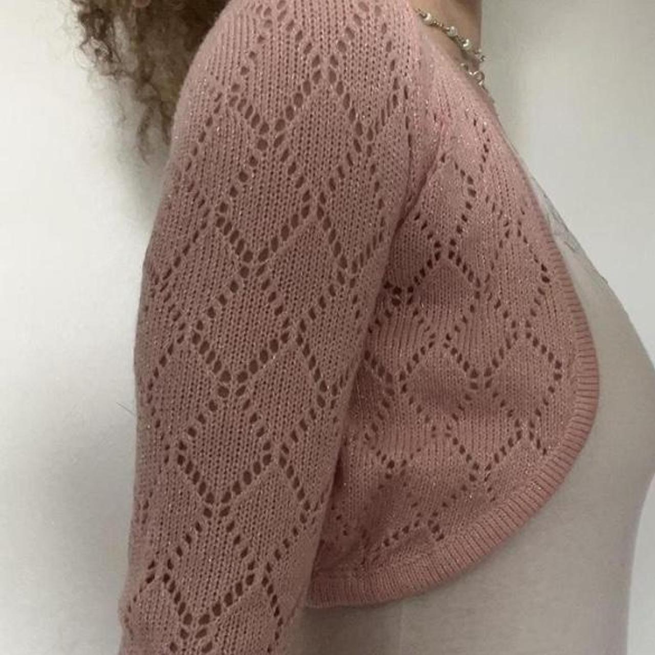 coquette ballerina pink sparkly lace... - Depop