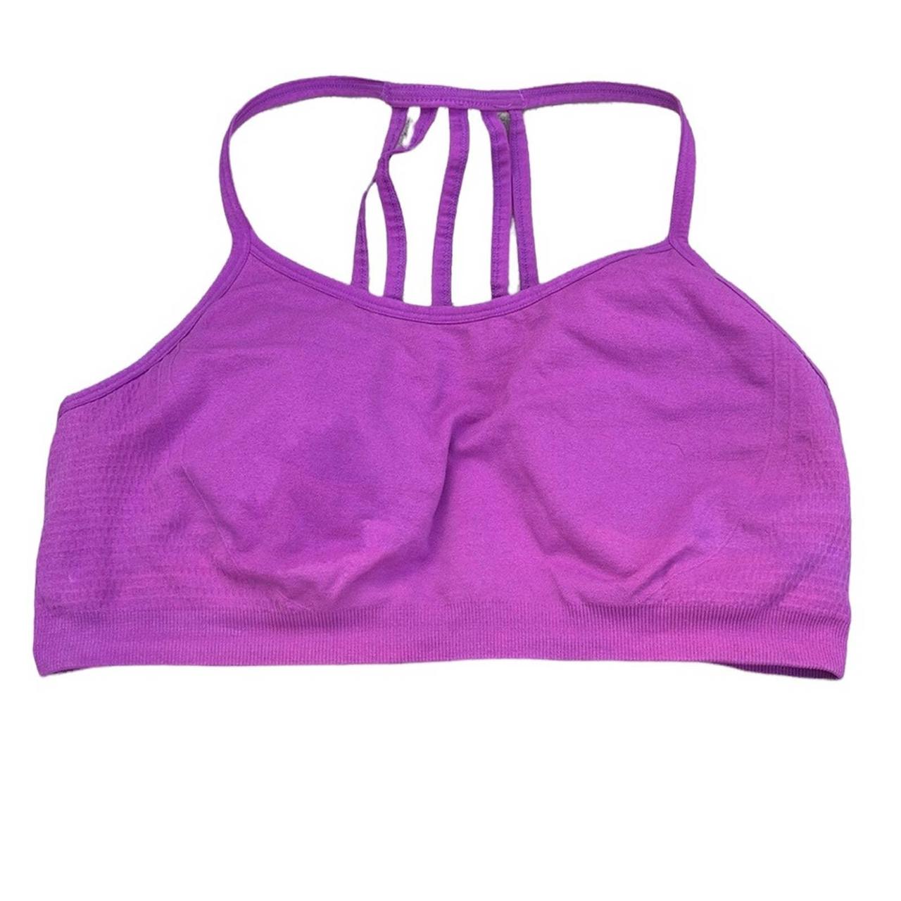 Jockey Purple Sports Bra Size Xl Nylonspandex Depop