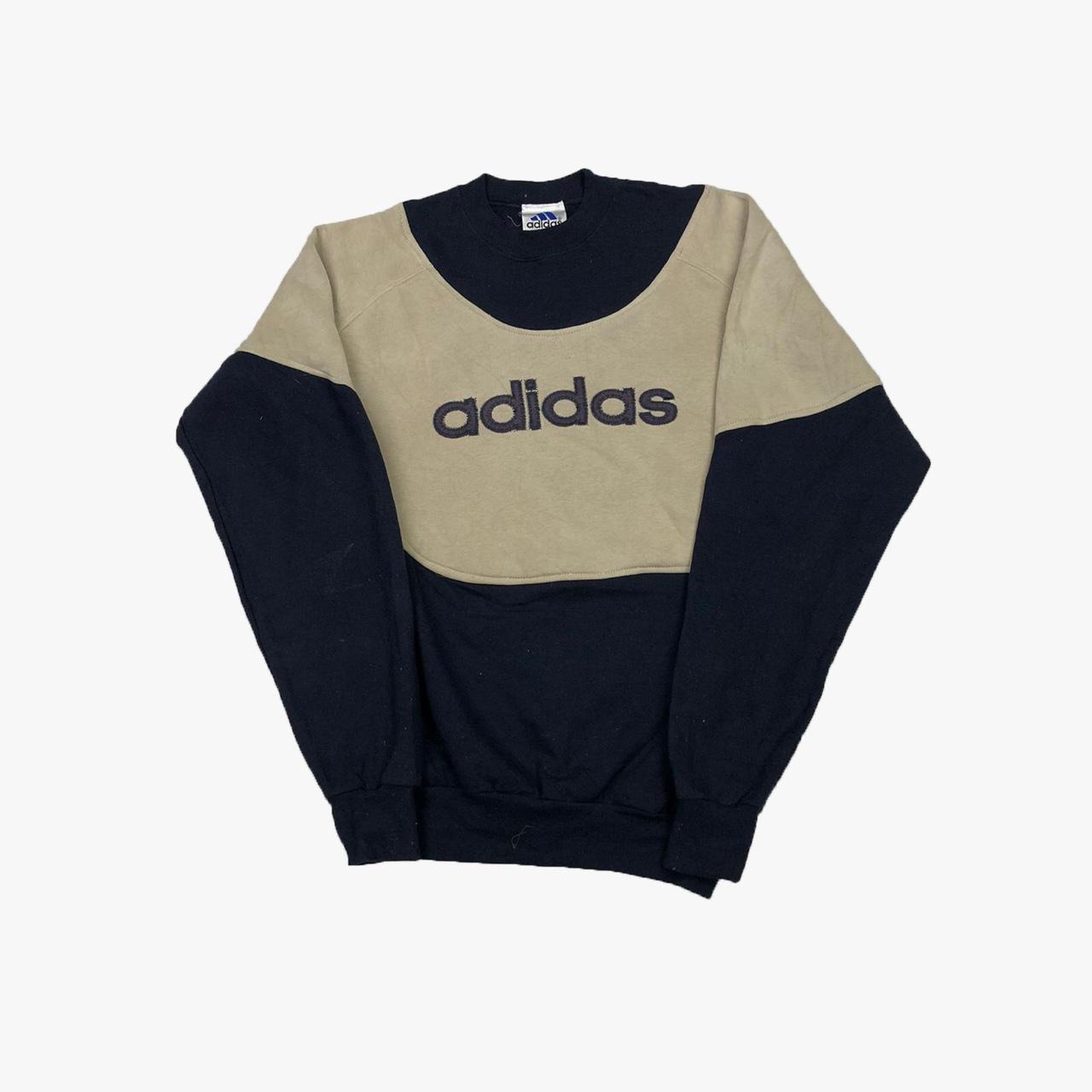 adidas vintage reworked colourblock... - Depop