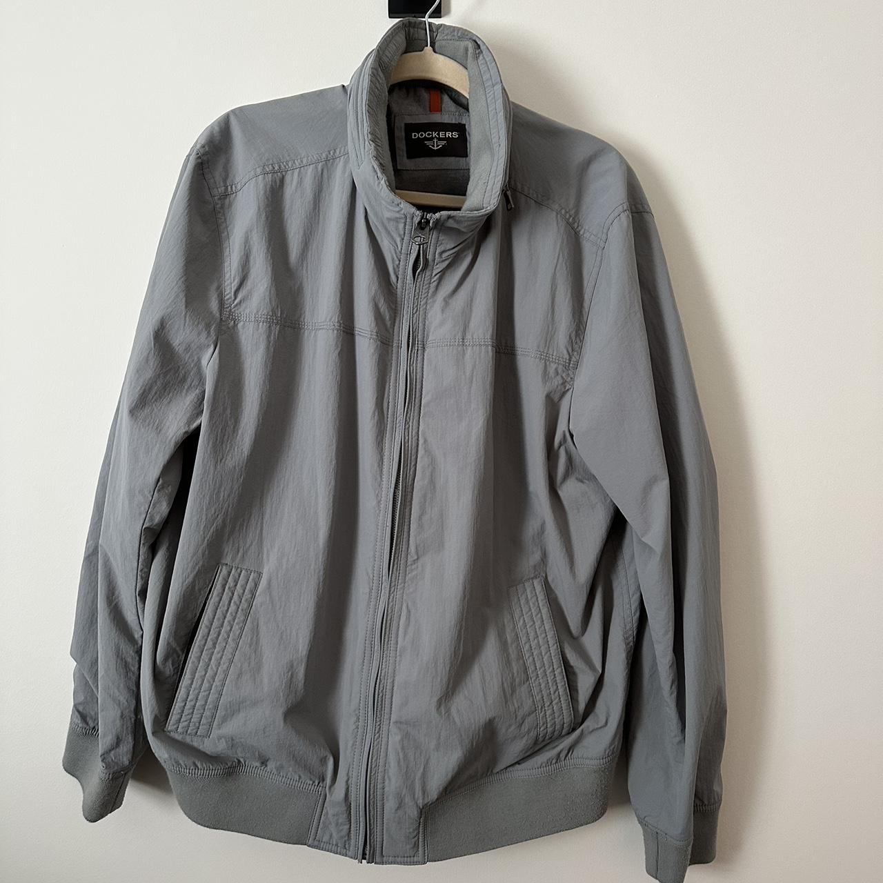 Dockers Men's Grey Jacket | Depop