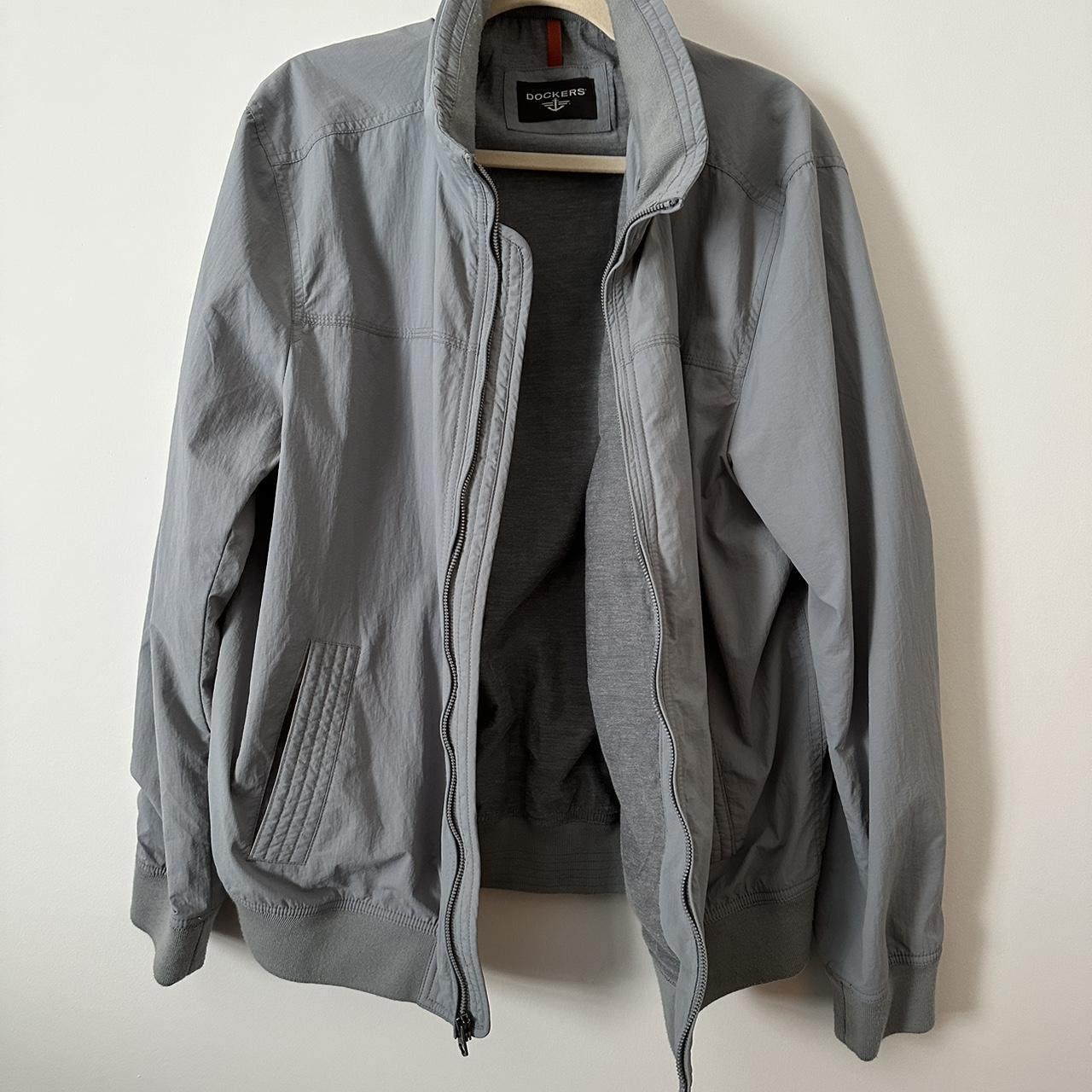 Dockers Men's Grey Jacket | Depop