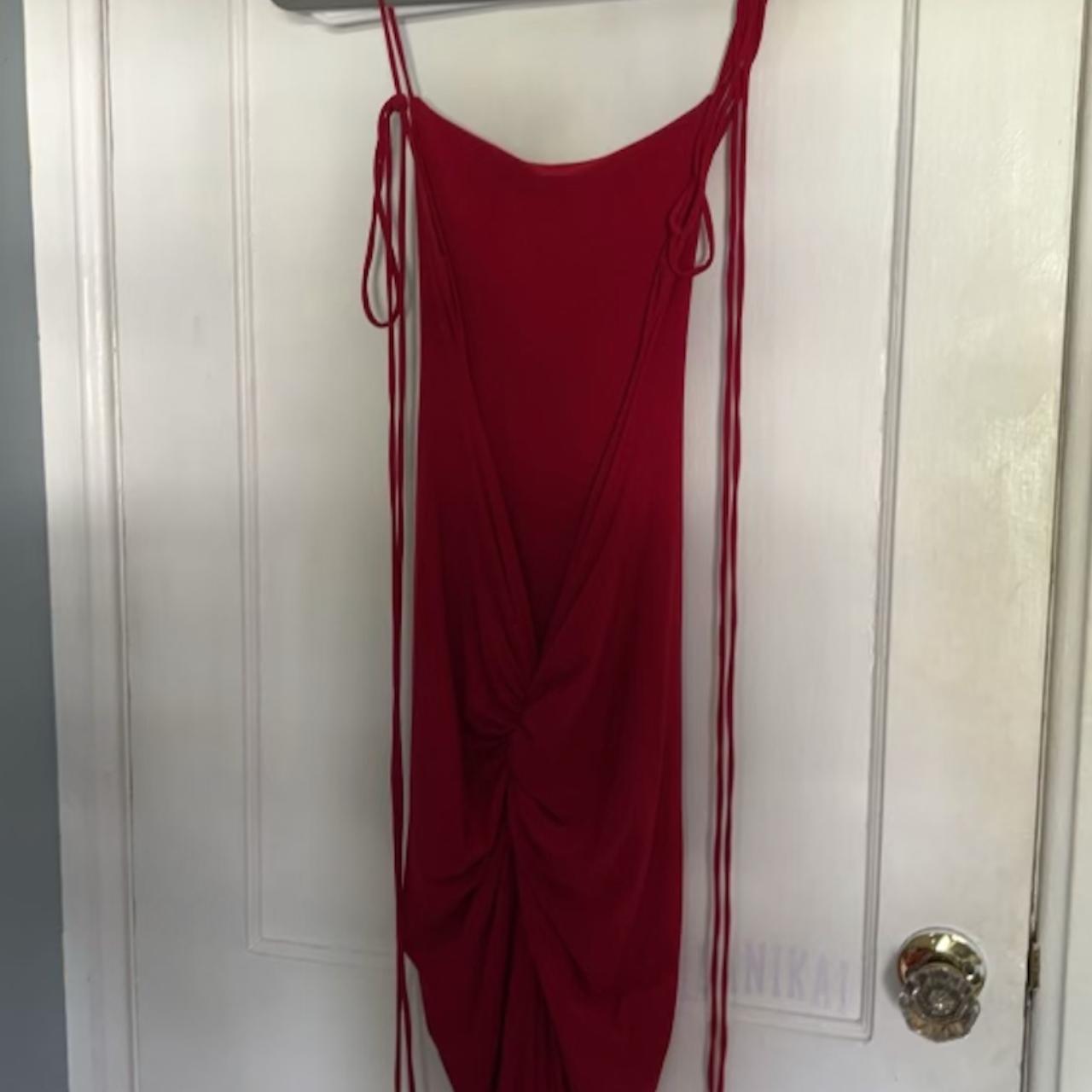 AZARI MIDI DRESS -- MÉLANI THE LABEL Red, Long,... | Depop