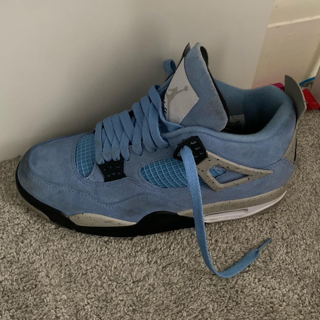 Nike university blue j4 size8 - Depop