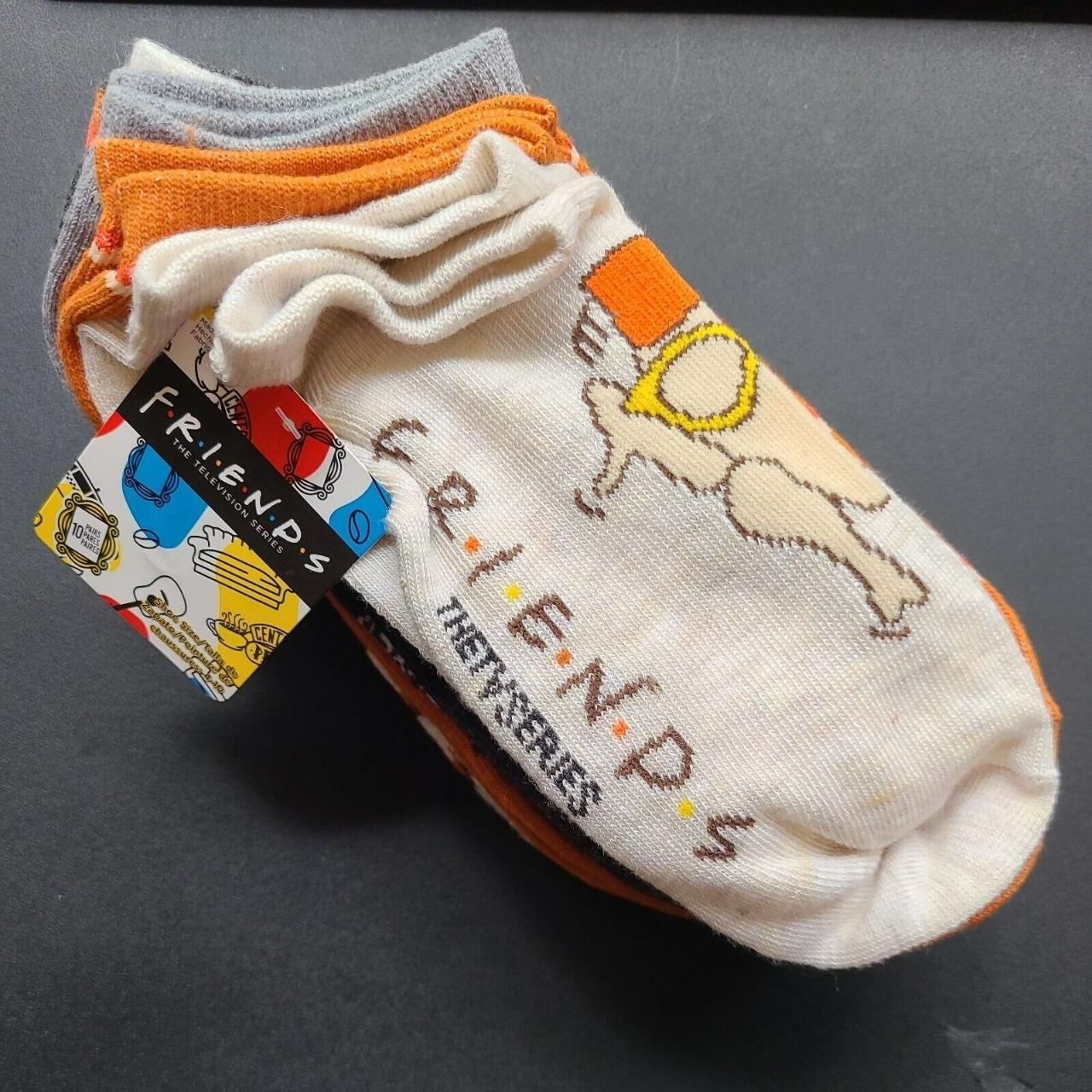 NWT Friends TV Show 10 Pairs No Show Socks Shoe Size... - Depop