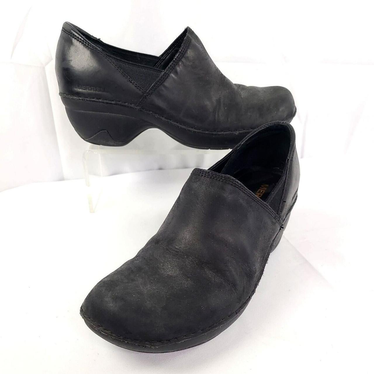 VGUC Merrell Emma Womens Size 8 Black Leather Loafer... - Depop