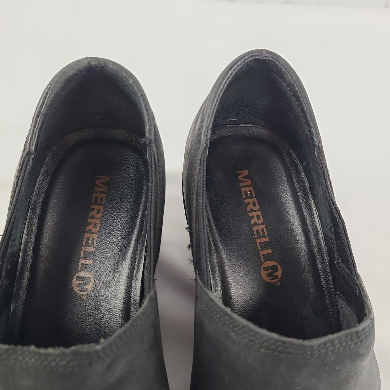 VGUC Merrell Emma Womens Size 8 Black Leather Loafer... - Depop
