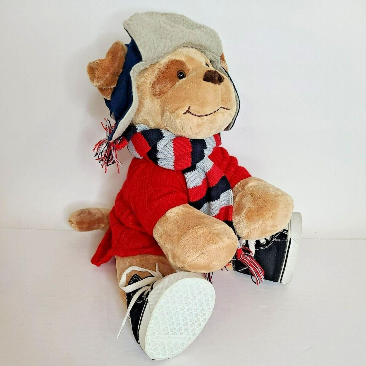 Build A Bear Puppy Dog Stuffed Plush Brown Red... - Depop