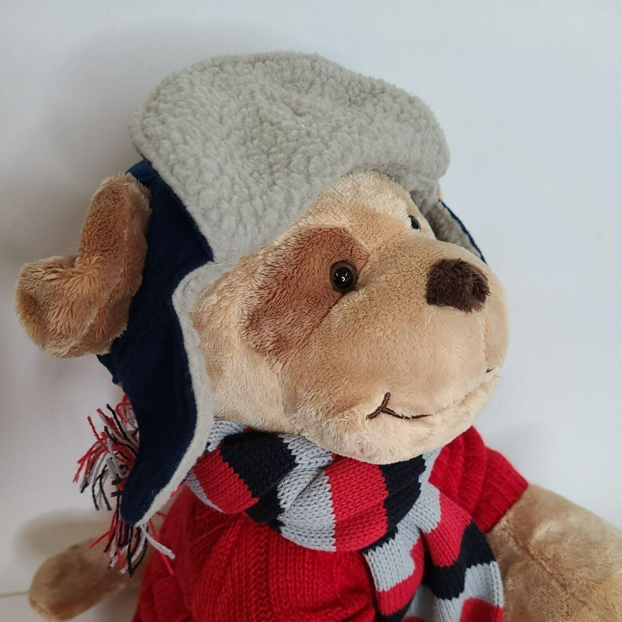 Build A Bear Puppy Dog Stuffed Plush Brown Red... - Depop