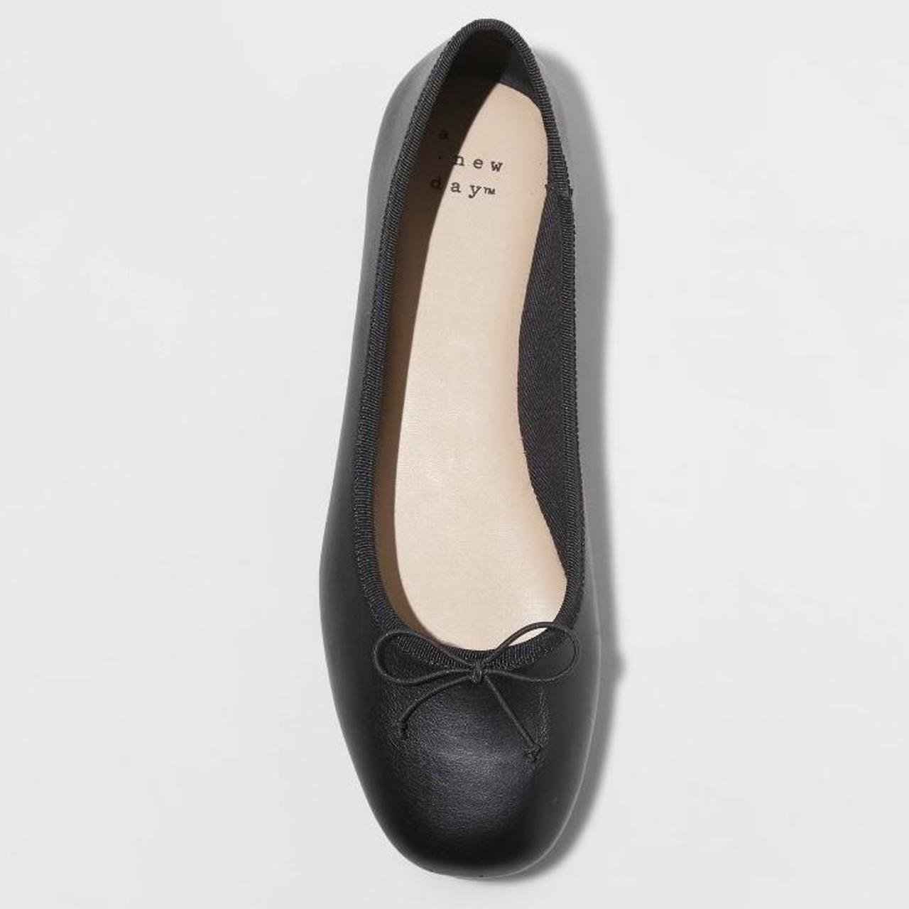 black ballet flats from target. marked a size 8 and... - Depop