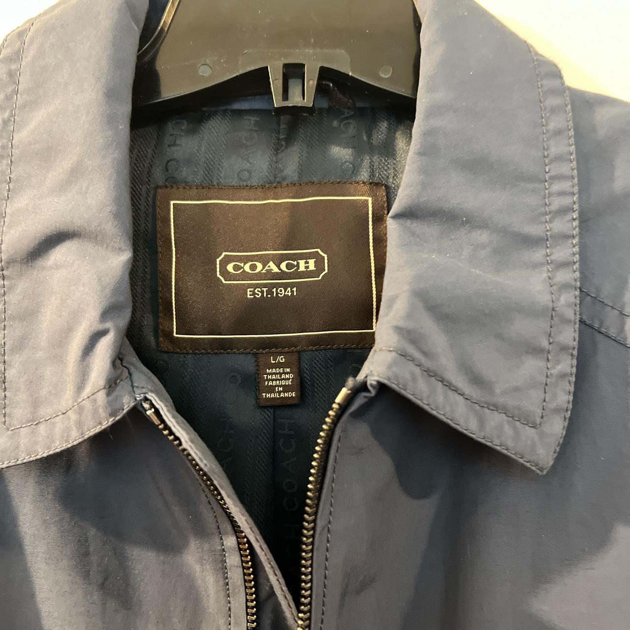 Coach Windbreaker Zip Up Dress Jacket - Size Large - Depop