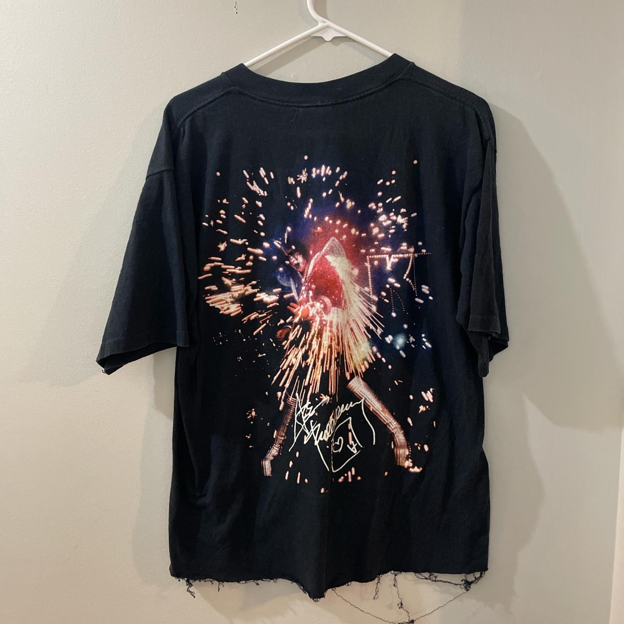 Vintage Kizz Ace Frehley Distressed Band Tee - Size... - Depop