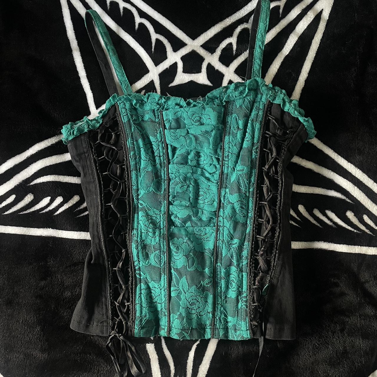 Tripp NYC turquoise corset 🤍🤍NFS🤍🤍 🖤🖤Size trade only... | Depop