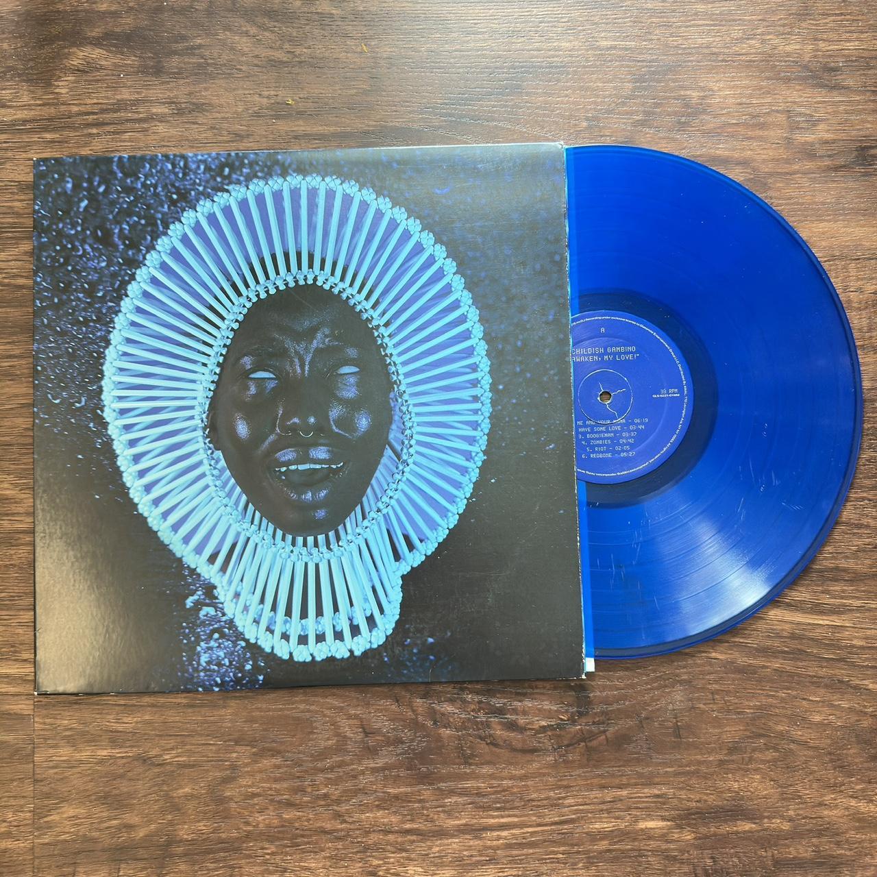 Childish Gambino Awaken My Love Blue Vinyl, has some... - Depop