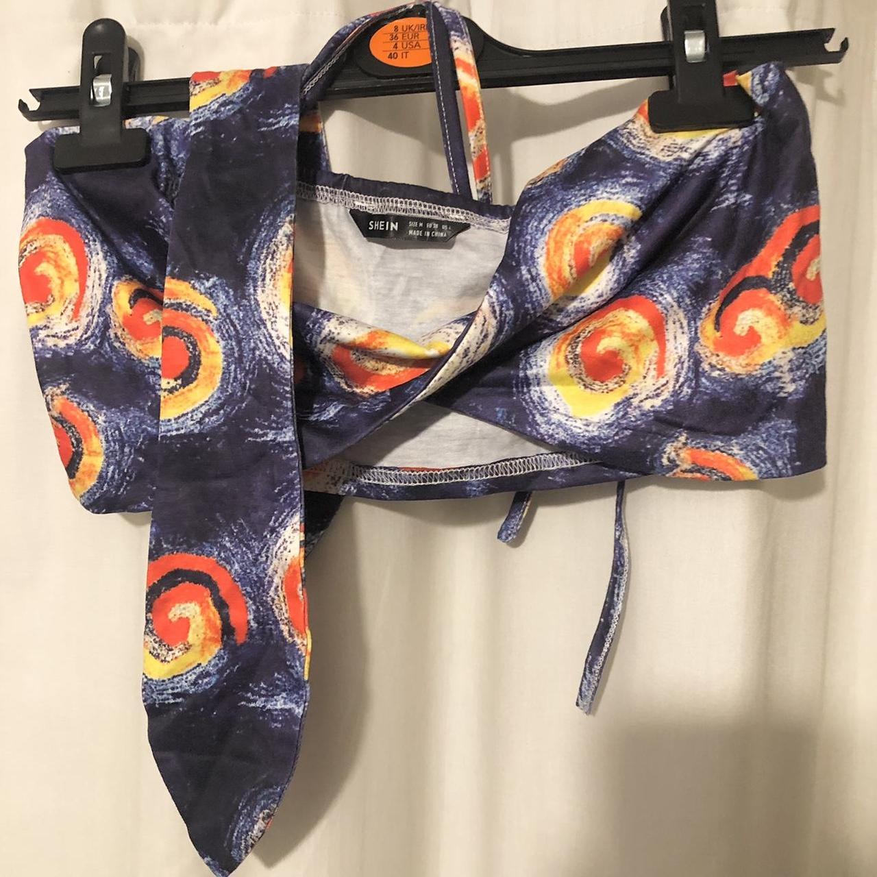 Brand new graphic crop top + bandana Brand New... - Depop