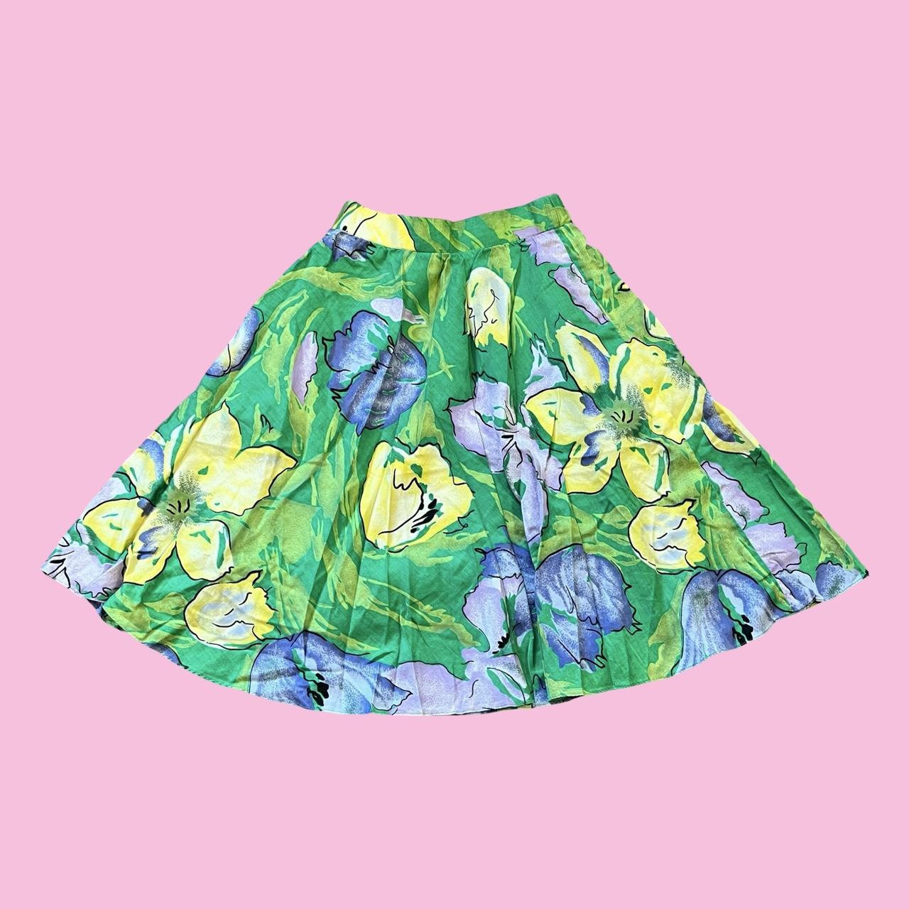 Vintage 1980s 1990s Neon Bright Green Hand Made... | Depop