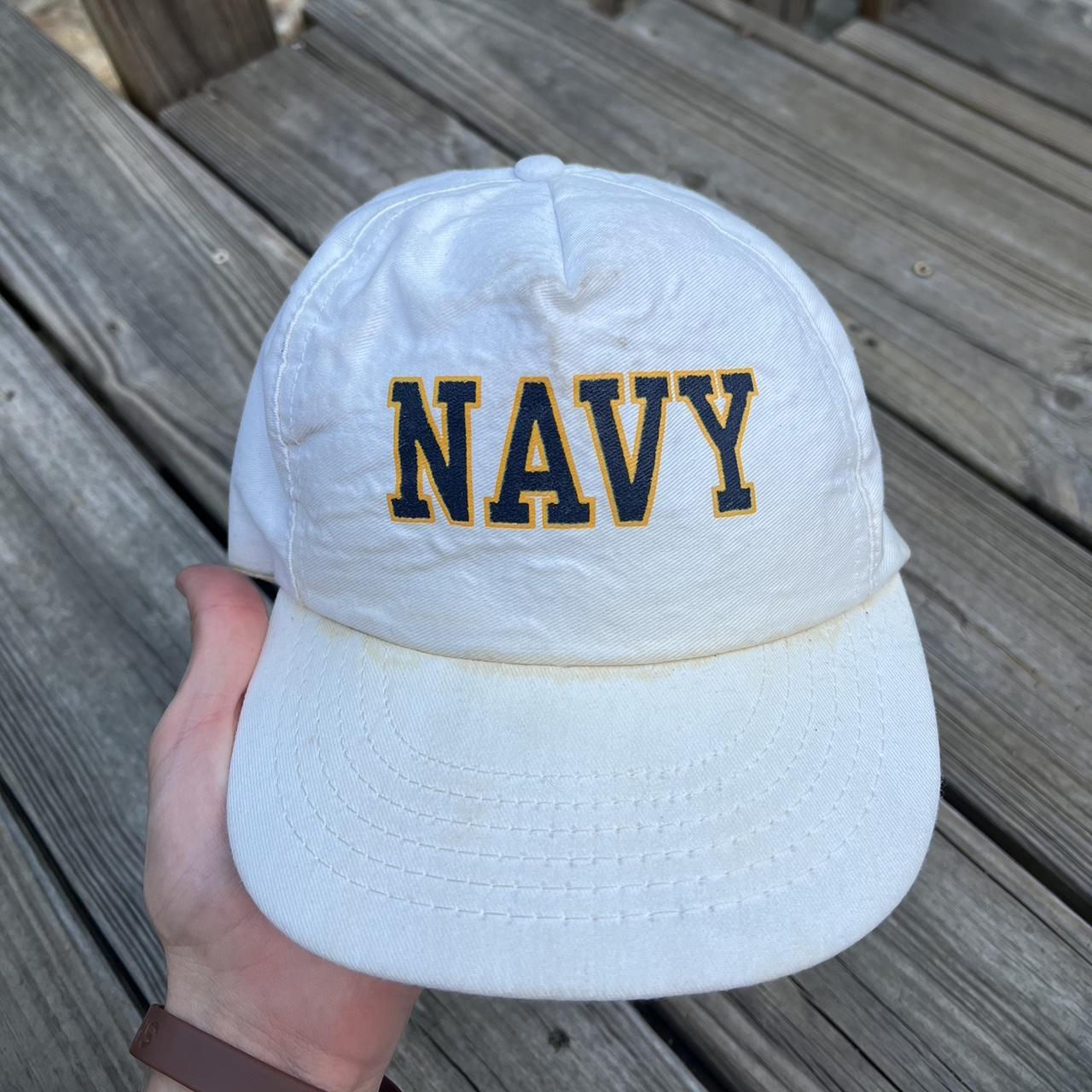 Vintage Navy hat Made in the USA Refer to photos... - Depop