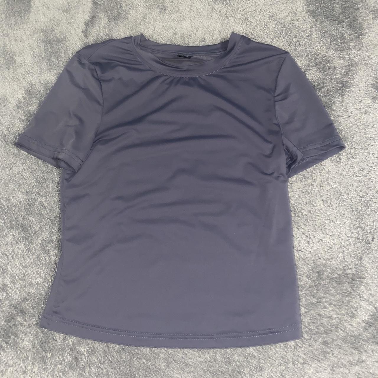 dark grey basic top from shein size s - Depop